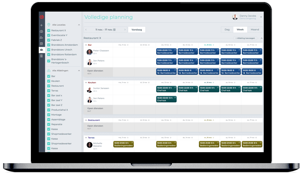 Shiftmanager Homepage - Dè Planningstool voor al uw Personeel